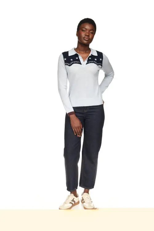 BRODIE CASHMERE Willow Western Polo
