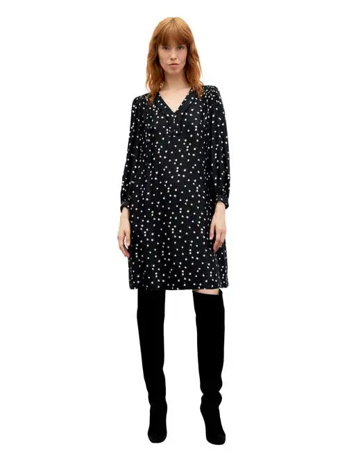 Gerard Darel Clemi Printed V-neck Mini Dress