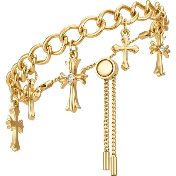 True Religion Slider Bracelet - Gold