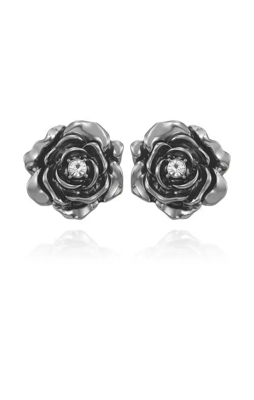 True Religion Flower Stud Earrings