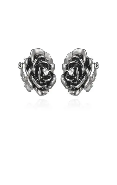 True Religion Flower Stud Earrings