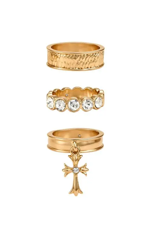 True Religion Ring Set - Gold