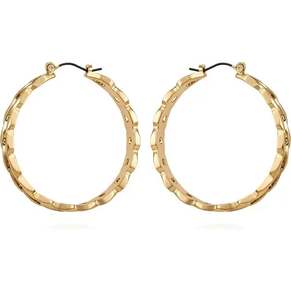 True Religion Hoop Earrings - Gold