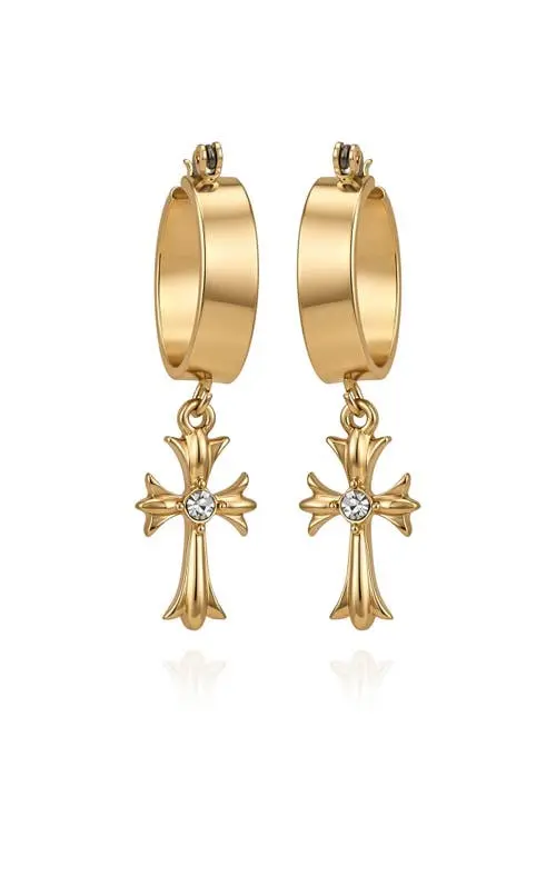 True Religion Hoop Earrings