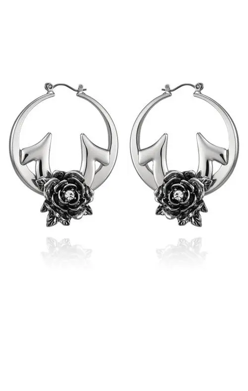 True Religion Hoop Earrings - Silver
