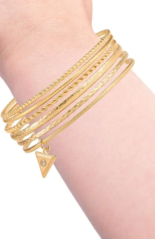 Guess Tone 6-piece Bangle Bracelet Set