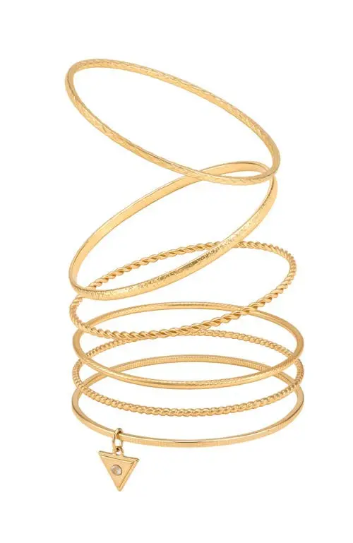 Guess Tone 6-piece Bangle Bracelet Set