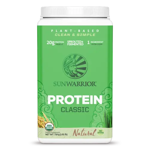 SUNWARRIOR Classic Organic Protein Powder - Unflavored/750g