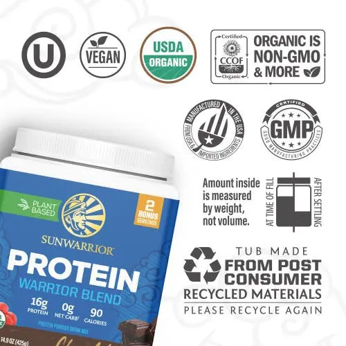 SUNWARRIOR Warrior Blend Protein Powder - Vanilla/425g