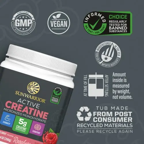 SUNWARRIOR Active Creatine Monohydrate Powder