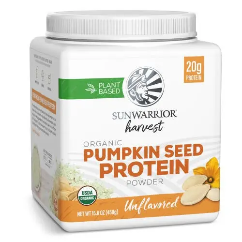 SUNWARRIOR Organic Harvest Pumpkin Seed Protein Powder 450g Tub - No Color
