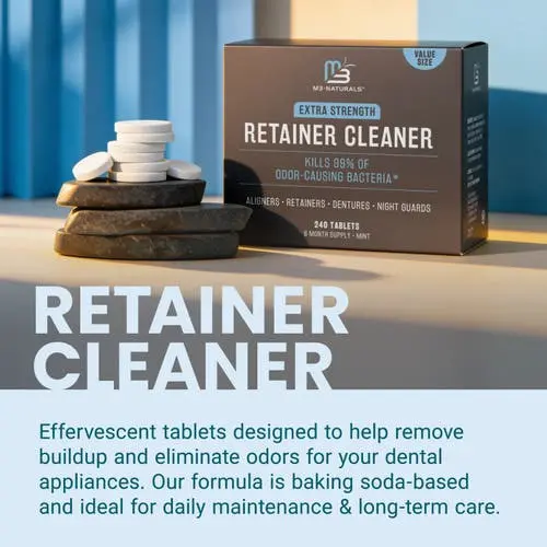 M3 Mint Retainer Cleaner For Dentures, Invisalign