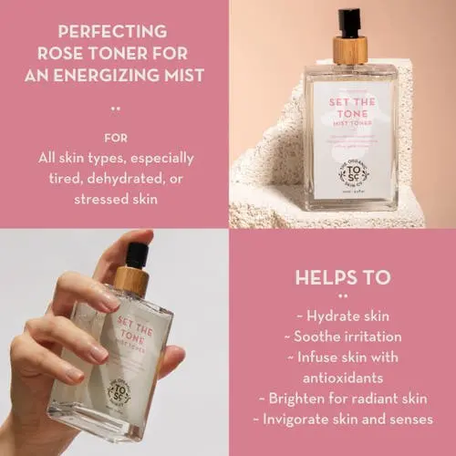 THE ORGANIC SKIN CO. Set The Tone Hydrating Rose Mist Toner