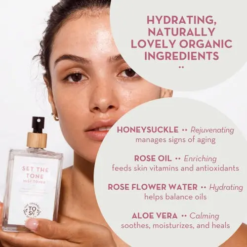 THE ORGANIC SKIN CO. Set The Tone Hydrating Rose Mist Toner