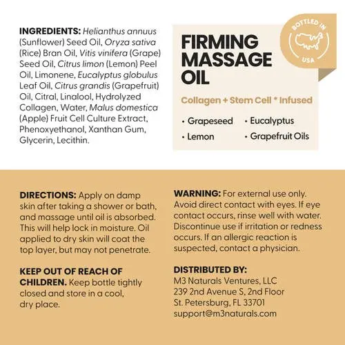 M3 Anti-cellulite Oil & Brush Bundle