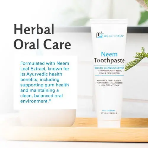 M3 Fluoride-free Neem Herbal Toothpaste, Mint
