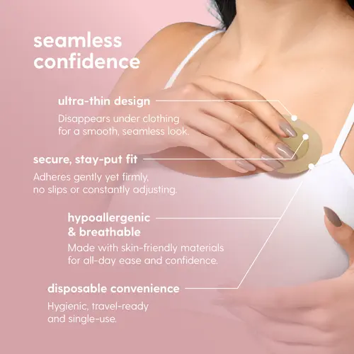 M3 No-show Disposable Nipple Covers