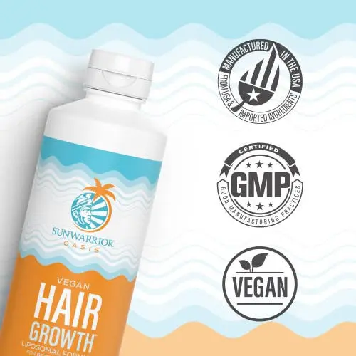 SUNWARRIOR Vegan Hair Growth Liquid, Rosemary Citrus