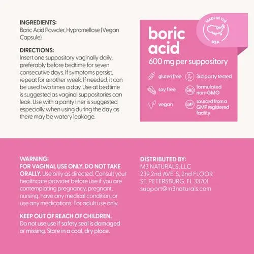 M3 Boric Acid Capsules