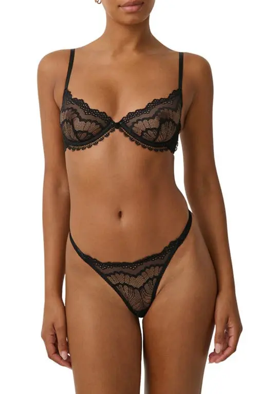 KAT THE LABEL Belvedere Lace Thong