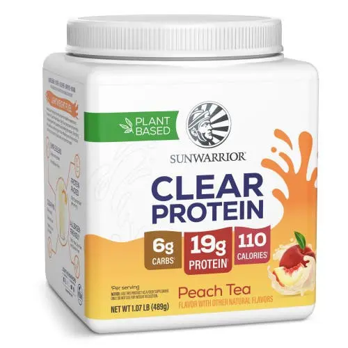 SUNWARRIOR Clear Plant Protein Powder - Peach Tea