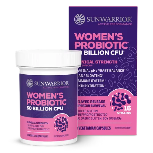 SUNWARRIOR Active Performance Probiotic Capsules, 50 Billion Cfu