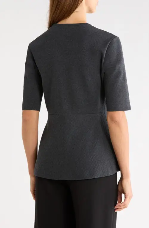 HIGH SPORT Wes Mini Check Top - Charcoal