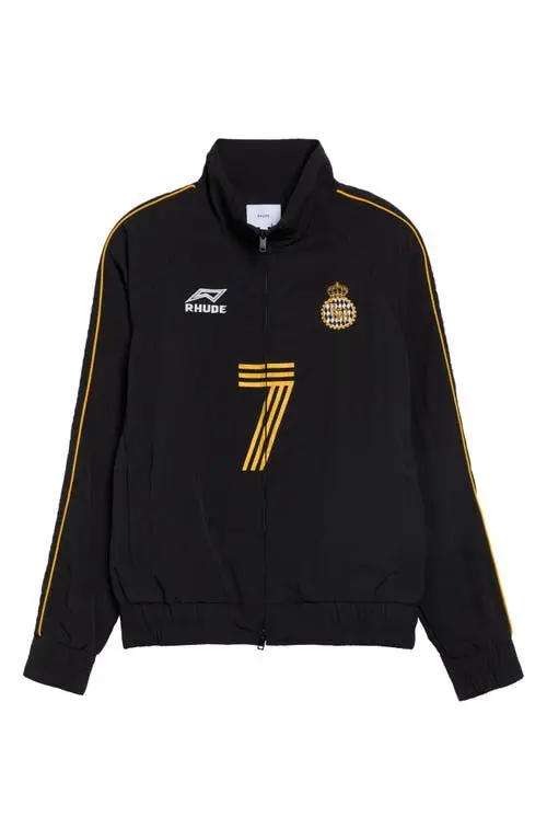 Rhude Lago Track Jacket - Black/yellow