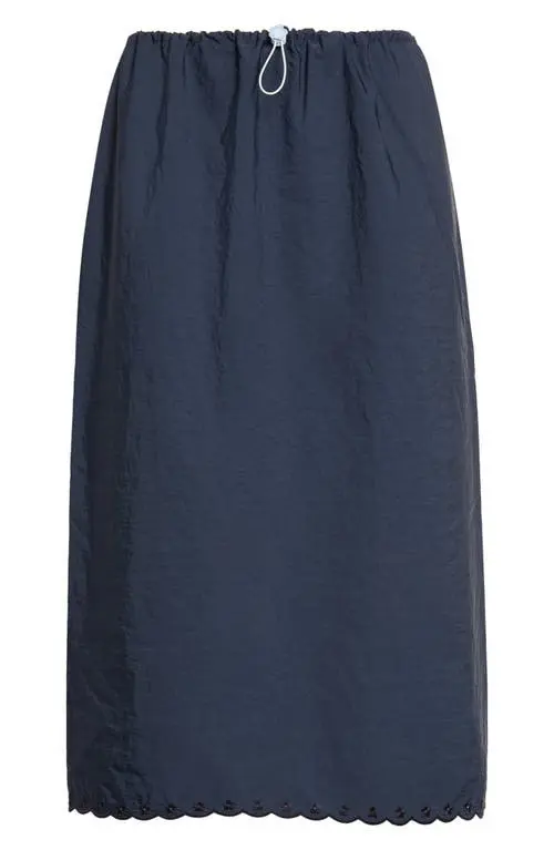 Cecilie Bahnsen Cbbria Embroidered Taffeta Midi Skirt