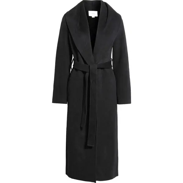 Vince Shawl Collar Wool & Cashmere Long Coat