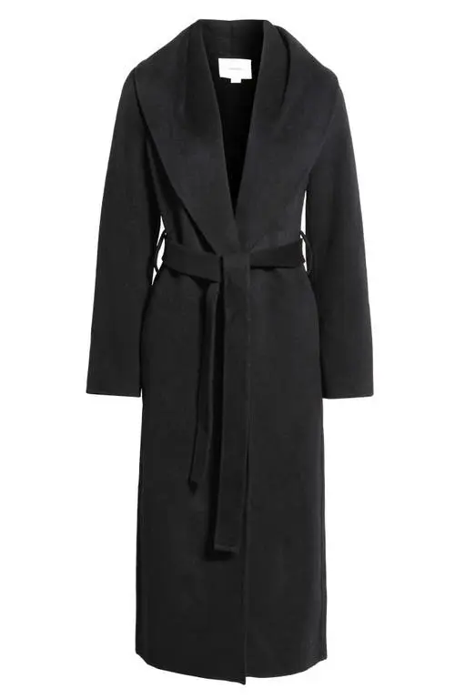 Vince Shawl Collar Wool & Cashmere Long Coat
