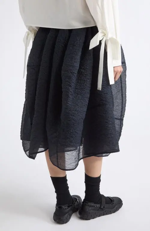 Cecilie Bahnsen Fosia Matelassé Midi Skirt