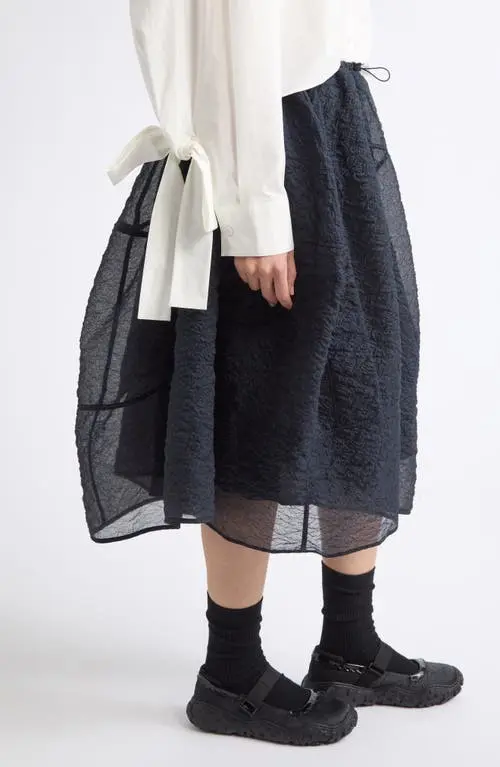 Cecilie Bahnsen Fosia Matelassé Midi Skirt