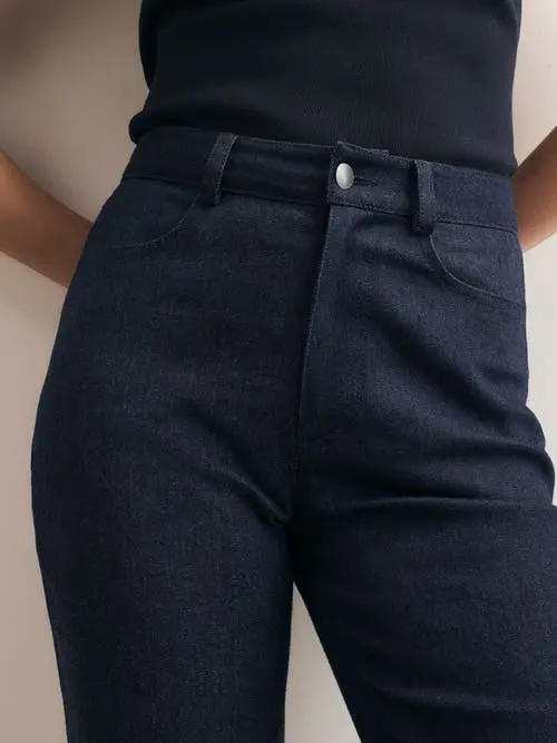 The Fold Lexington High Waisted Flared Jeans