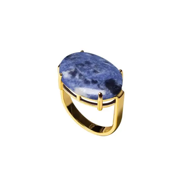 CRYSTALLINE JEWELLERY Sodalite Oval Ring