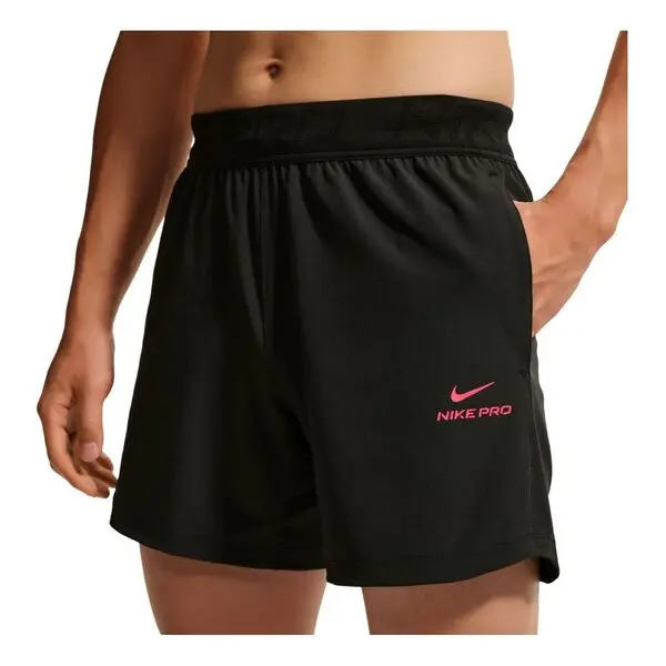 Nike Pro Training Dri-fit 6 Inch Short Asia Sizing 'black Red - Black/red