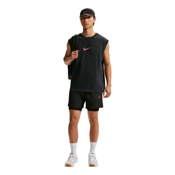 Nike Pro Training Dri-fit 6 Inch Short Asia Sizing 'black Red