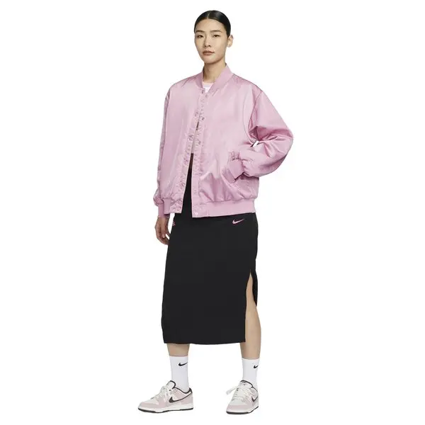 Nike Baseball Satin Jacket Asia Sizing - Pink