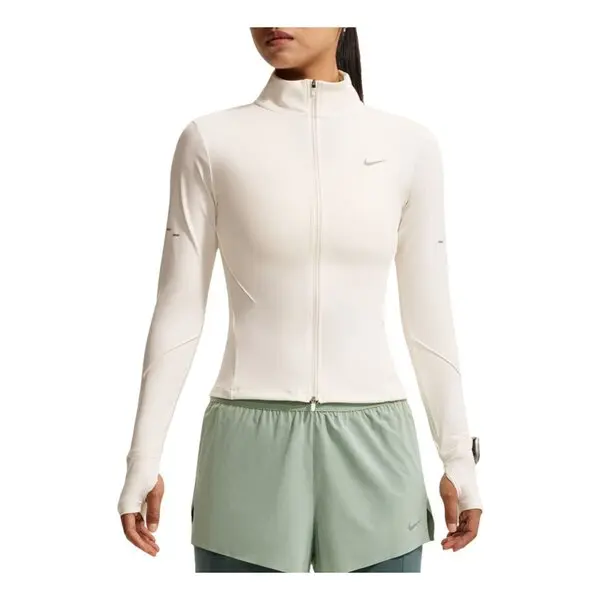 Nike Swift Dri-fit Full Zip Jacket Asia Sizing 'light Bone Sail - Light Bone/sail