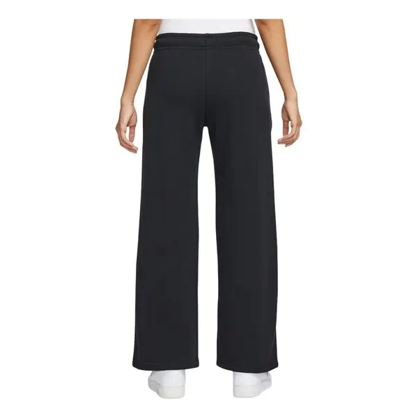 Nike Nsw Lny Fleece Wide Leg Pants - Black