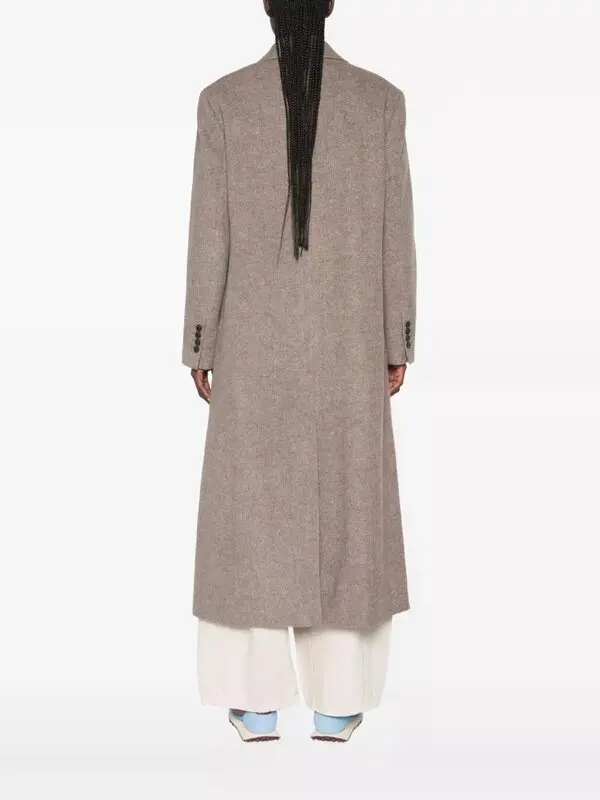 Sandro Tailored-collar Single-breasted Coat