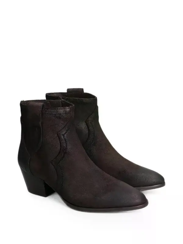 Ash Pointed-toe Leather Cowboy Boots