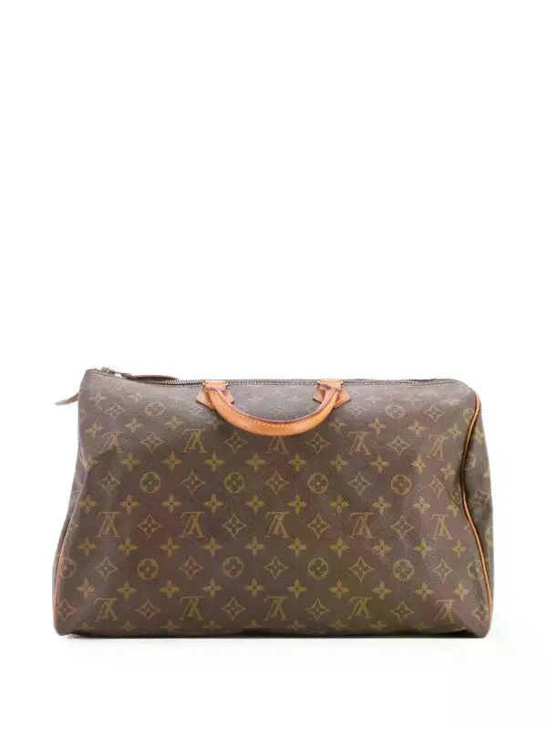 LOUIS VUITTON Speedy Handbag Monogram Canvas 40 Satchel - Brown