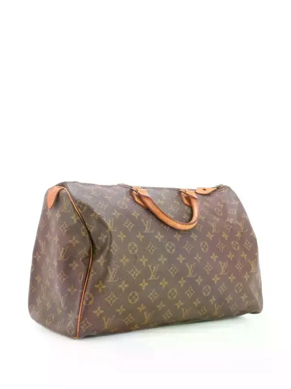 LOUIS VUITTON Speedy Handbag Monogram Canvas 40 Satchel - Brown