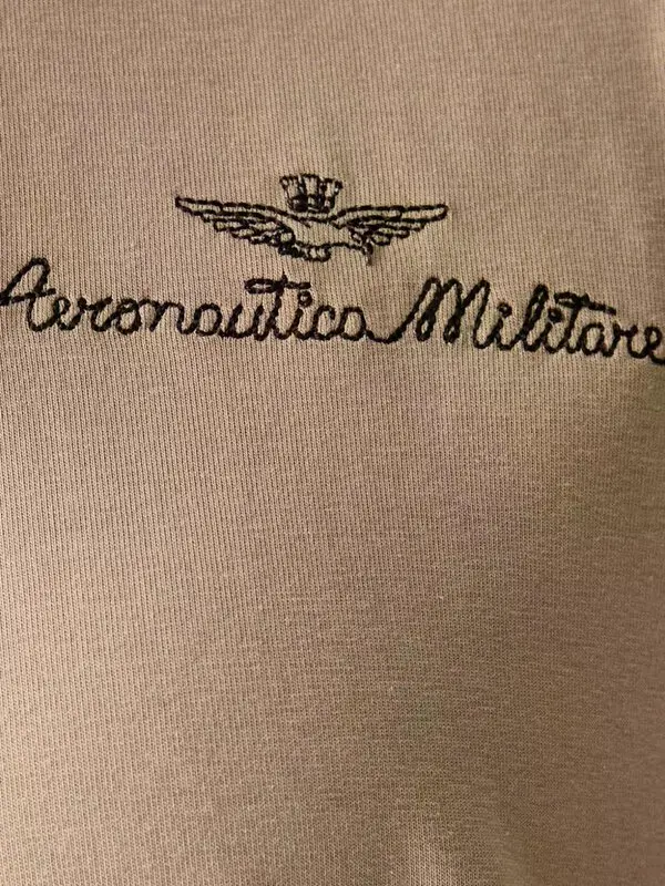 AERONAUTICA MILITARE Logo-embroidered T-shirt