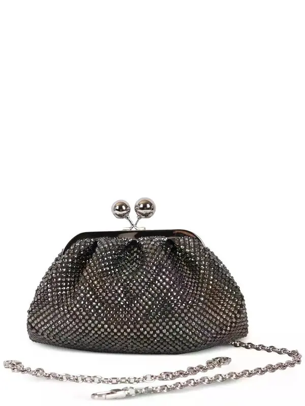 Max Mara Pasticcino Crystal-embellished Clutch Bag - Grey