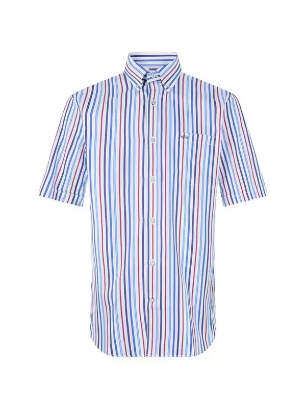 Paul & Shark Striped Short-sleeve Shirt - White