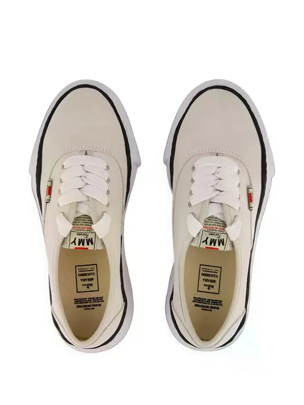 Mihara Yasuhiro Baker Og Sole Suede Low-top Sneakers - Neutrals