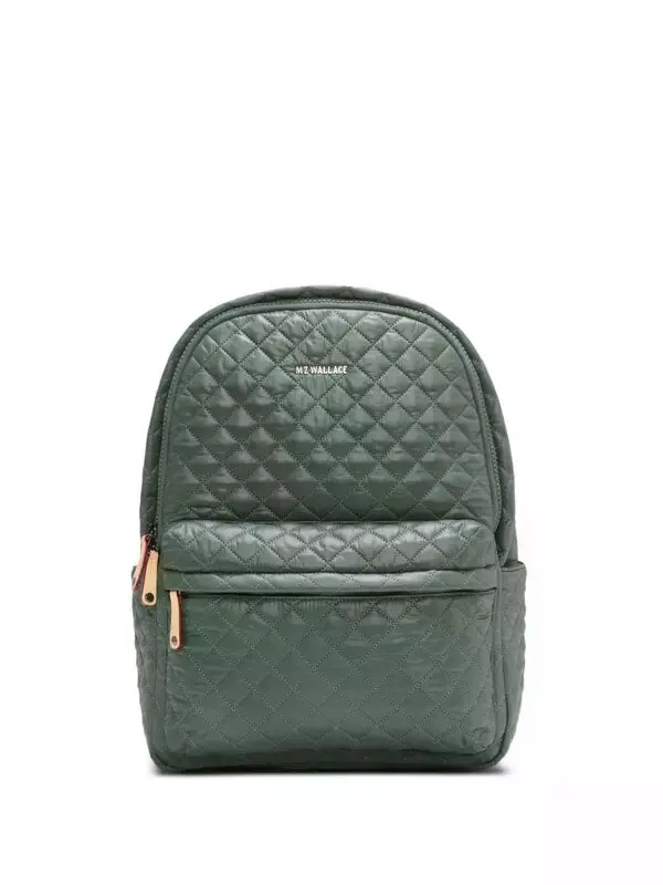 Mz Wallace Juniper Metro Quilted Backpack - Green
