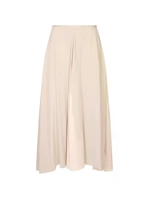 Agnona High-waisted Flared Midi Skirt - Neutrals